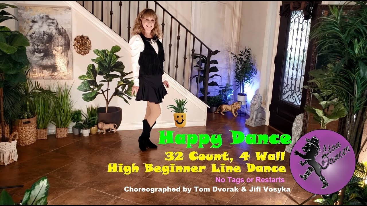 Happy Dance - Hi Beginner Line Dance - YouTube