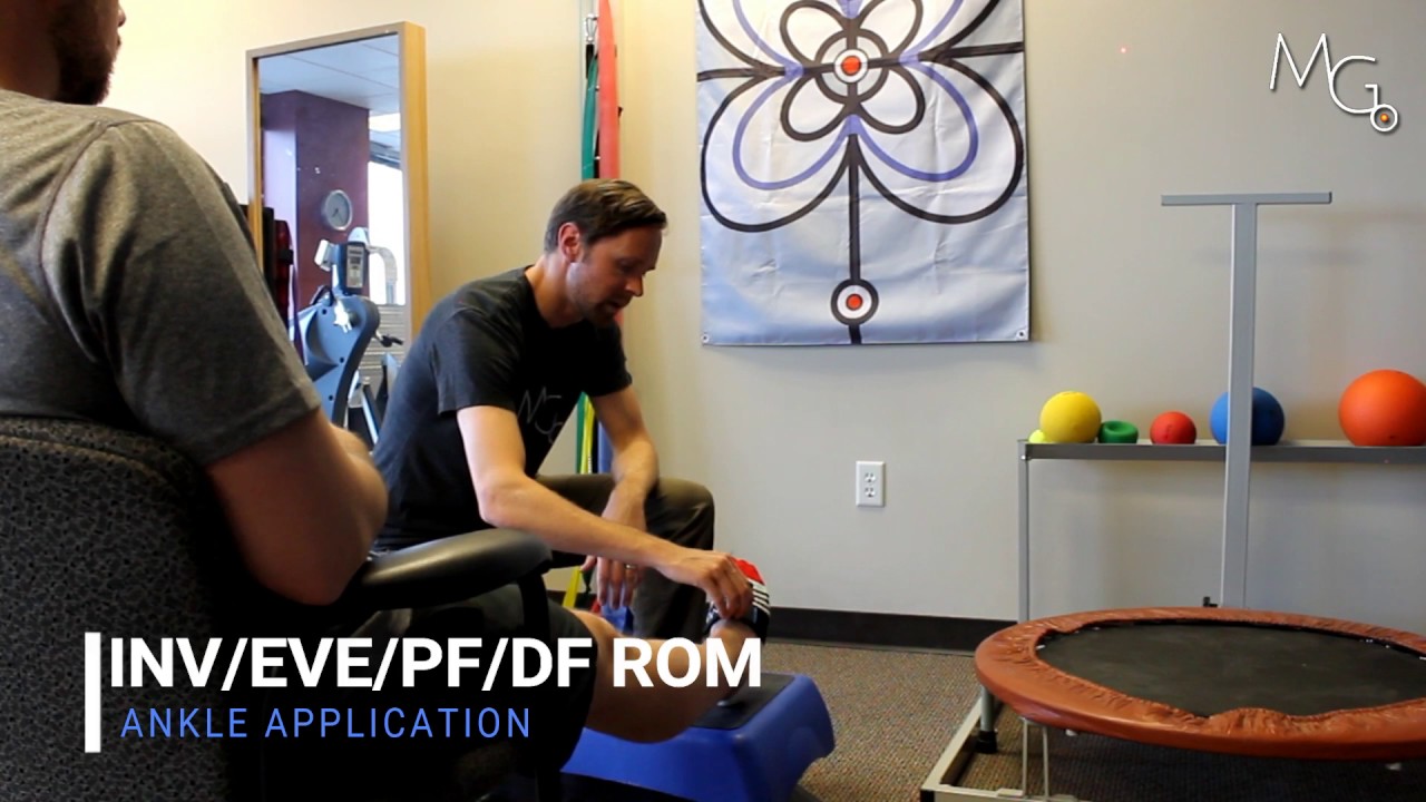 Ankle ROM drills with Motion Guidance visual feedback - YouTube