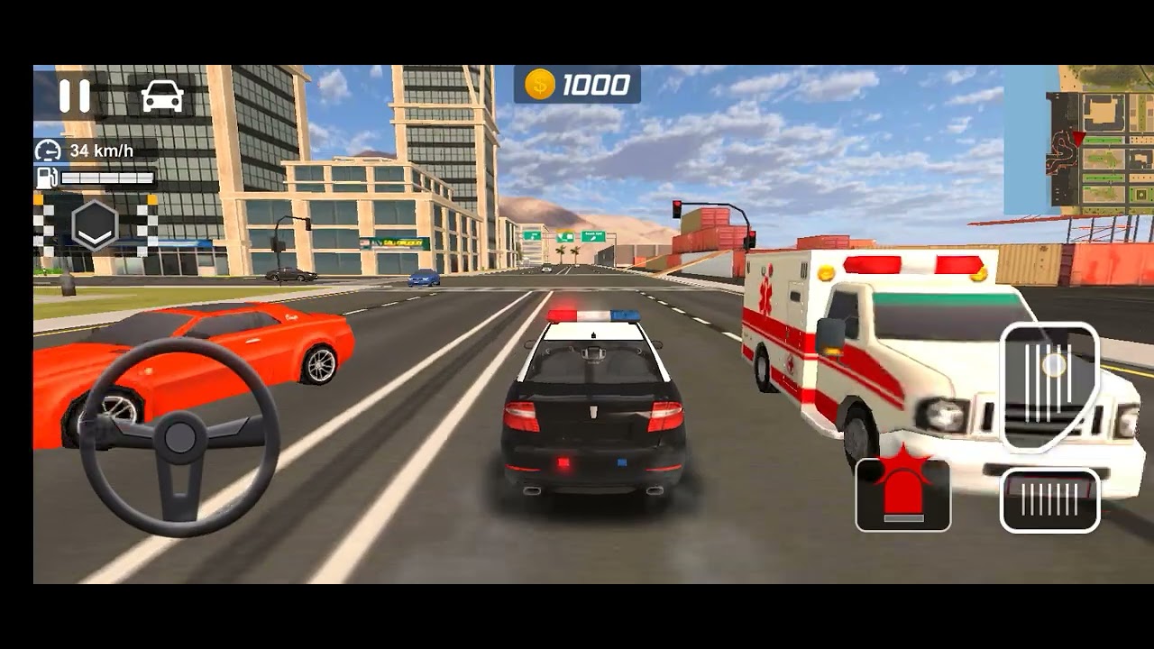 police game Cop simulator Driver game play. upload video gam875 - YouTube