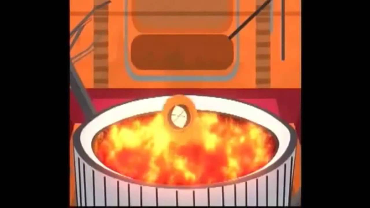 Kenny on fire and he turns skull - YouTube
