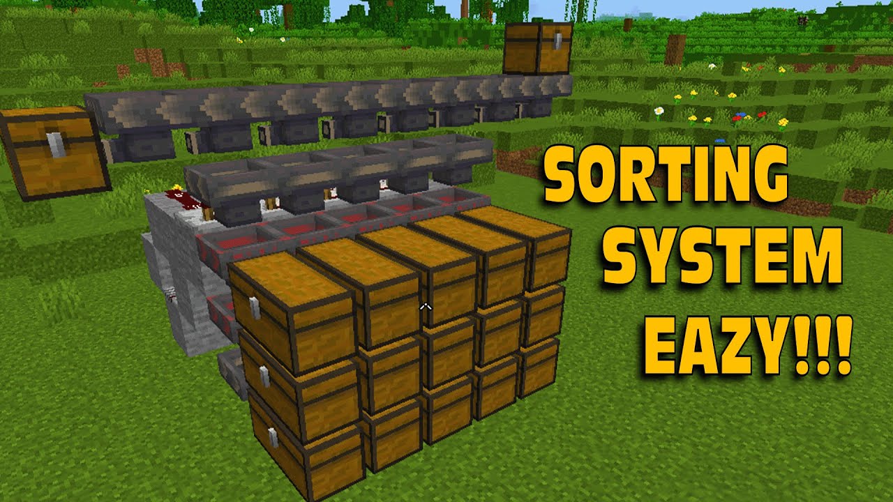 The best Sorting System in Minecraft - YouTube
