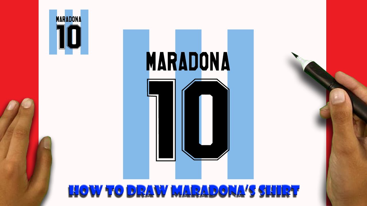 How To Draw Maradona’s Shirt - YouTube