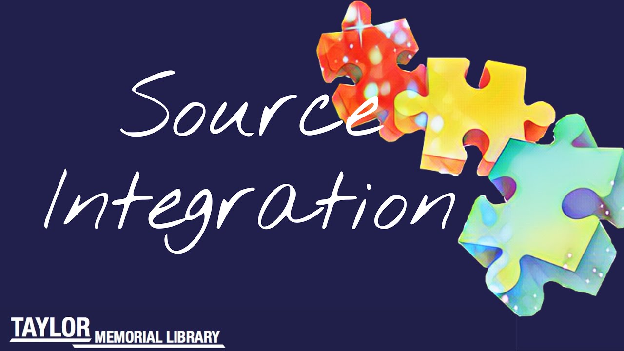 Integrating Sources into Writing - YouTube