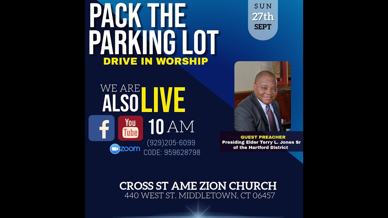 Presiding Elder Terry L. Jones Preaching Sunday for the Drive-in Church ...