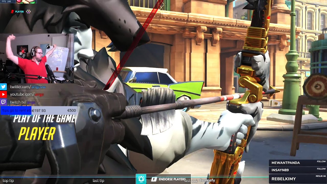 Arrge Carry Hanzo - POTG! [ Overwatch Season 35 GM ] - YouTube