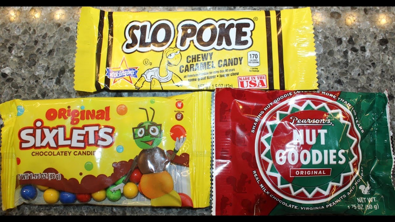 Atkinson’s Slo Poke Caramel Candy, Original Sixlets & Pearson’s ...