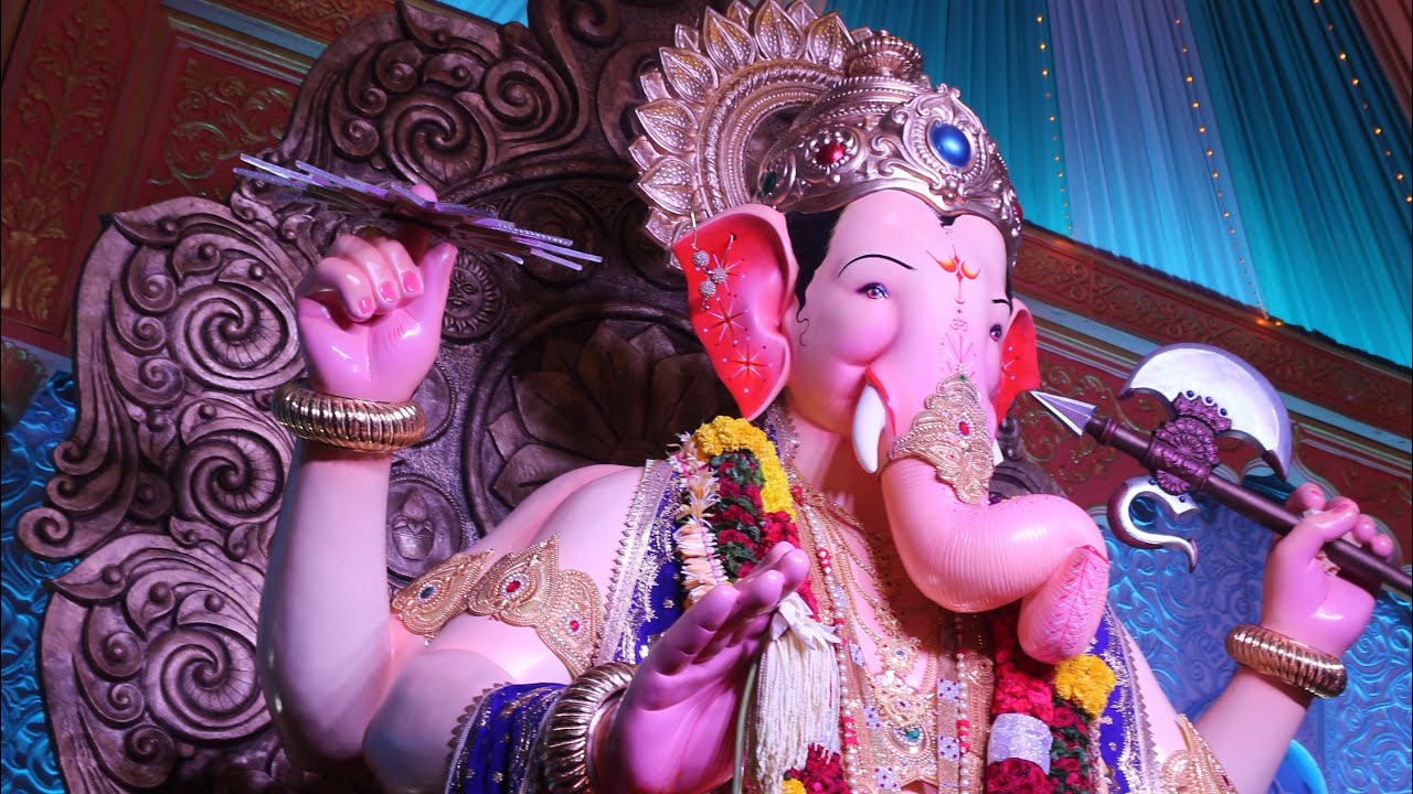 Lal Bagh Cha Raja 2023 Mumbai & Market Cha Raja Panvel 2023 Aarti - YouTube