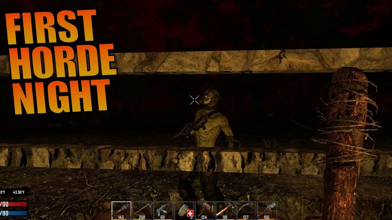 First Horde Night Ravenhearst Mod 7 Days To Die Lets Play Gameplay
