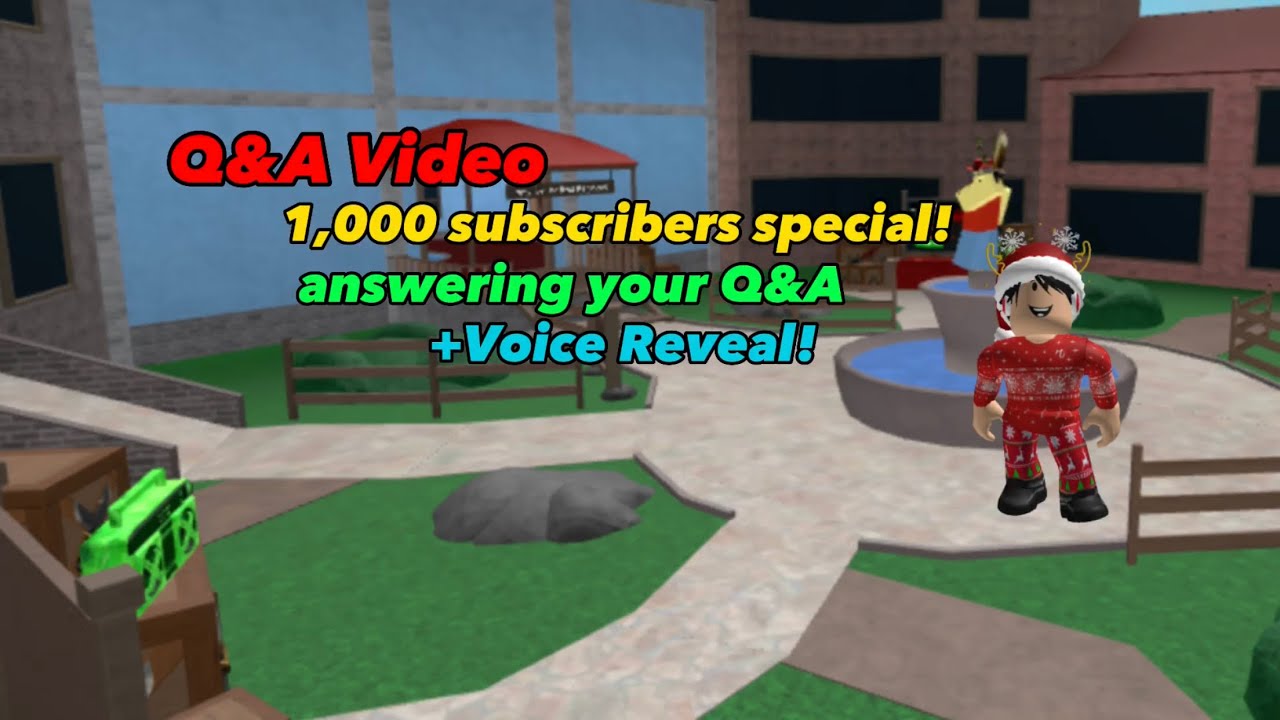 Roblox | Q&A Video +Voice Reveal [ 1K subs special! ] - YouTube
