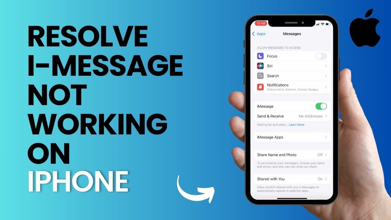 How to Resolve iMessage Not Working on iPhone - YouTube