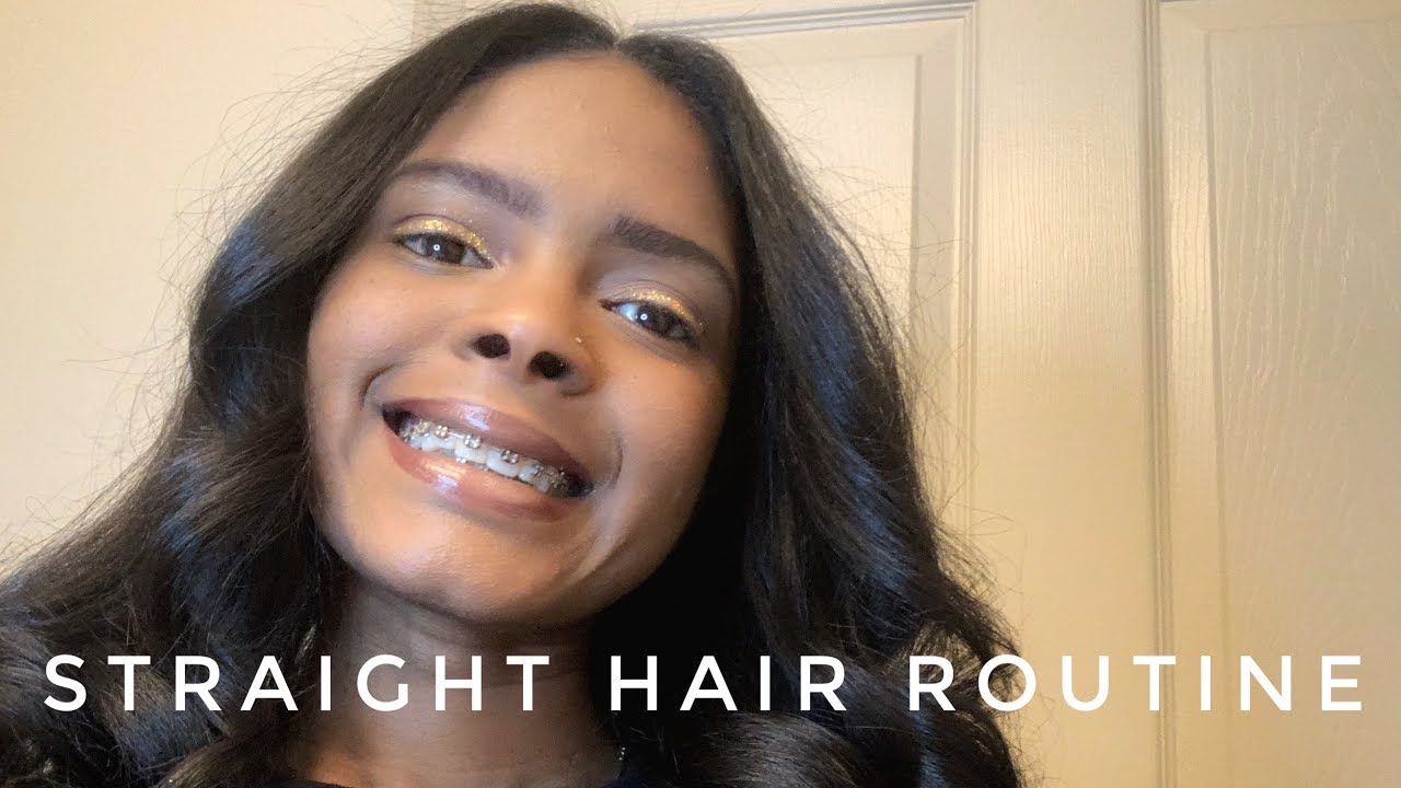 Updated Straight Hair Routine - YouTube