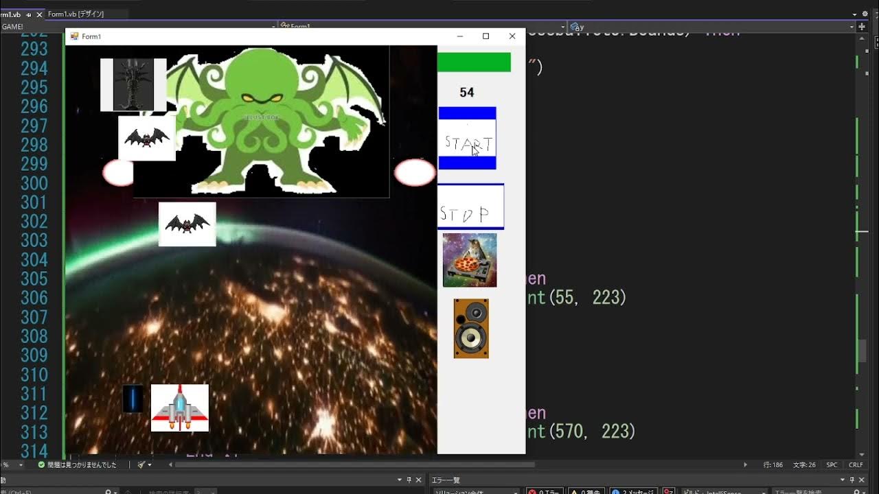 VB.NET でシューティングゲームを作ってみた #VB.NET #VisualBasic #プログラミング - YouTube