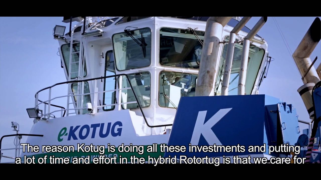 E-KOTUG, the first hybrid Rotortug! - YouTube