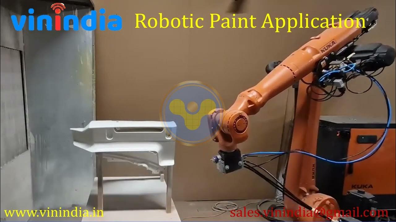 Robotic Paint Application | Paint Robot - YouTube
