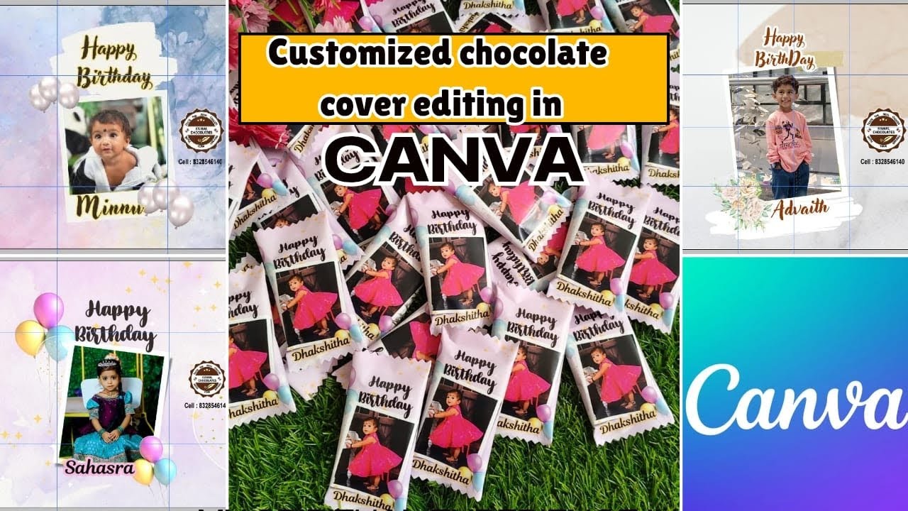Customize photo chocolate cover editing in canva #chocolate #editing # ...
