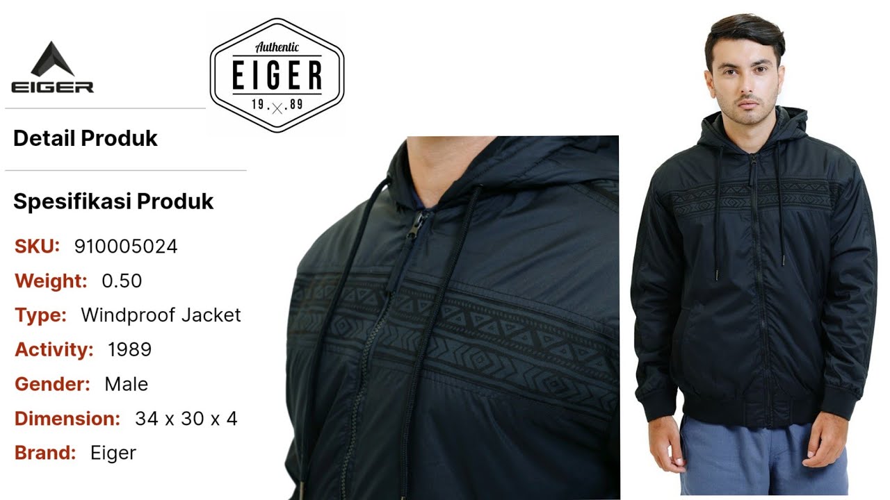 EIGER X-CORDOBA JACKET || SKU#: 910005024 || JAKET EIGER 1989 - YouTube