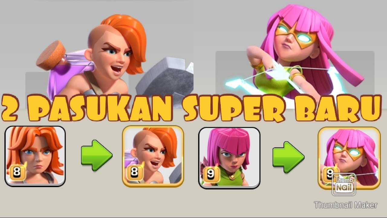 SUPER VALKYRIE | Pasukan Baru COC 2020 | Clash Of Clans | Archer Super ...