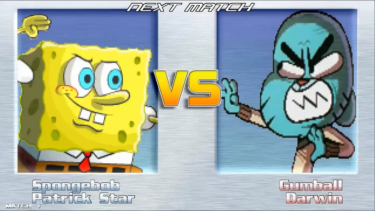 MUGEN SPONGE BOB AND PATRICK VS GUMBALL AND DARWIN - YouTube