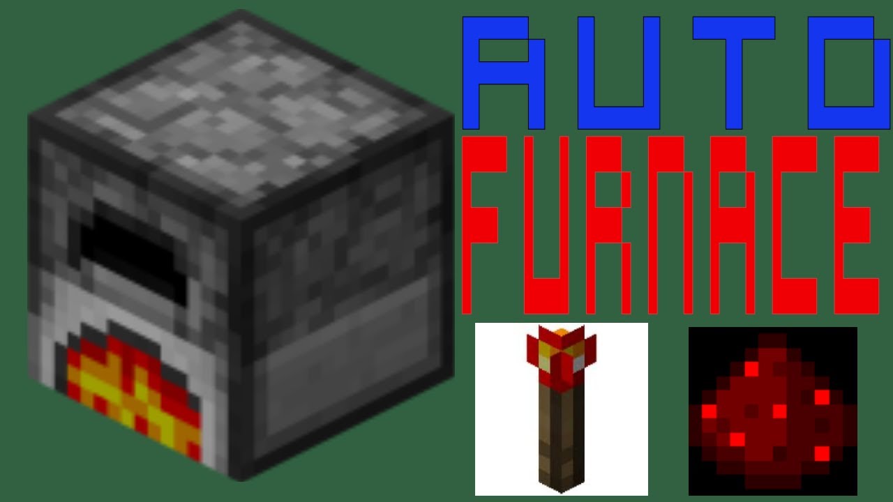 Automatic Minecraft Furnace Station 1.5 - Redstone Tutorial - Vanilla ...