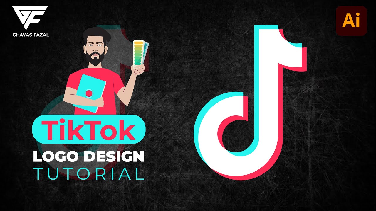 TIKTOK LOGO DESIGN TUTORIAL | ADOBE ILLUSTRATOR - YouTube