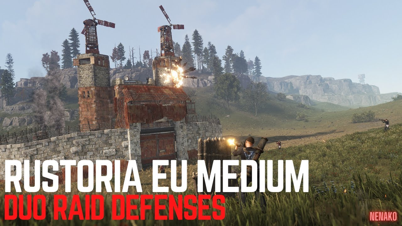 INTENSE DUO BASE DEFENSE ON RUSTORIA EU MEDIUM - Rust - YouTube