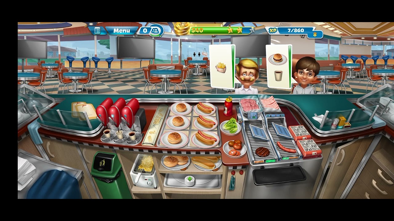 EP. 2 Cooking Fever (game play) - YouTube