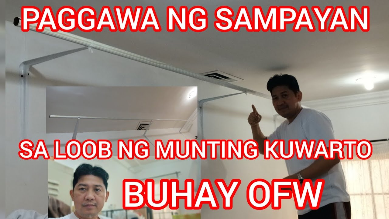 PAGGAWA NG SAMPAYAN SA LOOB NG MUNTING KUWARTO NATIN | BUHAY OFW - YouTube
