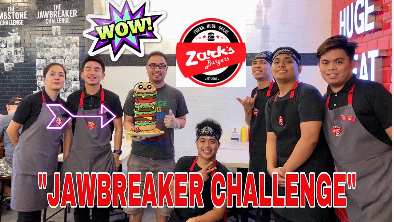 ZARK’S BURGER - JAWBREAKER CHALLENGE - YouTube