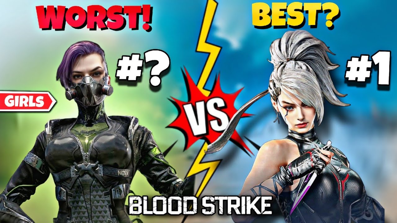 Ranking BloodStrike Strikers ( Best ️ to Worst ️ ) Girls 😈 - YouTube