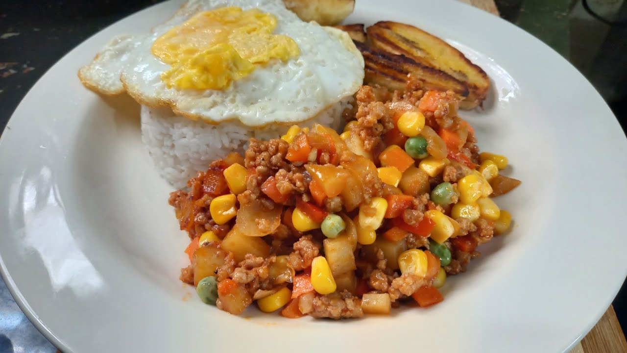 Arroz Ala Cubana Recipe / My own version / Easy recipe - YouTube