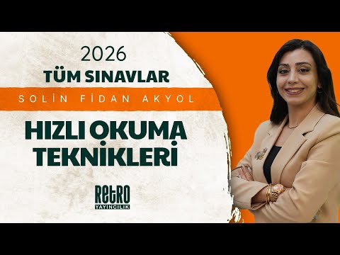 1) Hızlı Okuma Teknikleri | Egzersiz 1 | Solin Fidan AKYOL - 2026