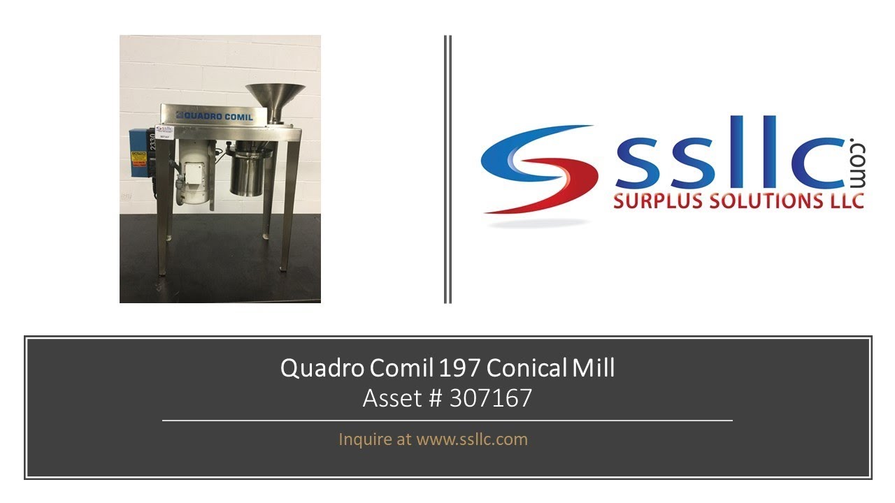 Quadro Comil 197 Conical Mill - YouTube