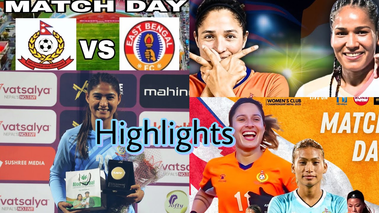 Apf vs est bengal highlights saff women championship - YouTube