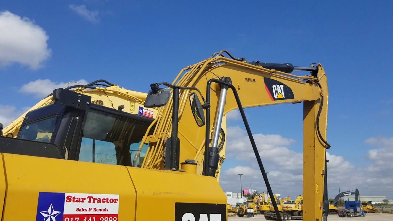 Caterpillar 313F L GC Excavator with blade and rubber track inserts ...