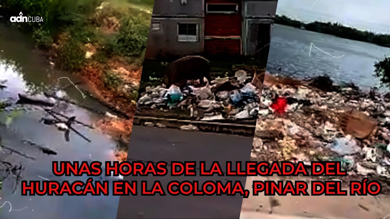 Unas horas de la llegada del huracán en la Coloma, Pinar del Río - YouTube