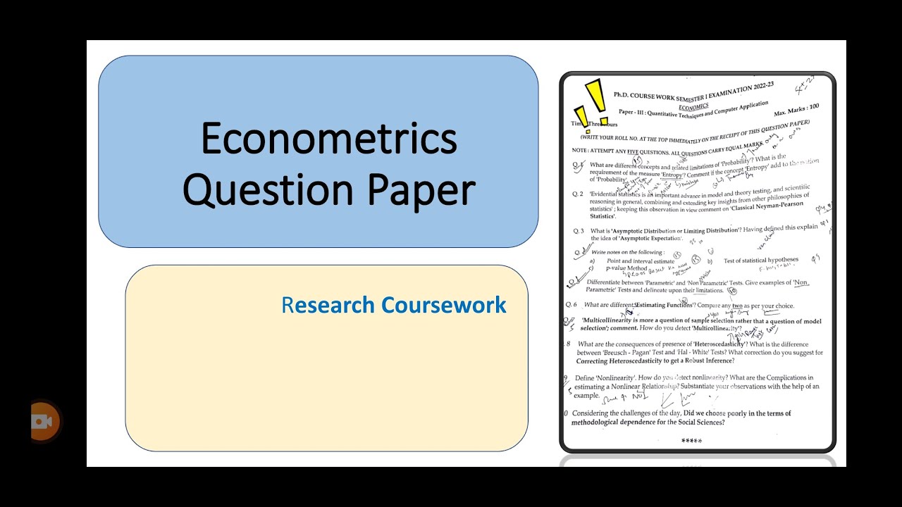 Research Coursework #econometrics Question Paper - YouTube