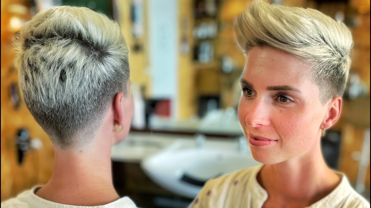 Clippers and Scissors: Myrthe's Stunning Pixie haircut ASMR and TUTORIAL - YouTube