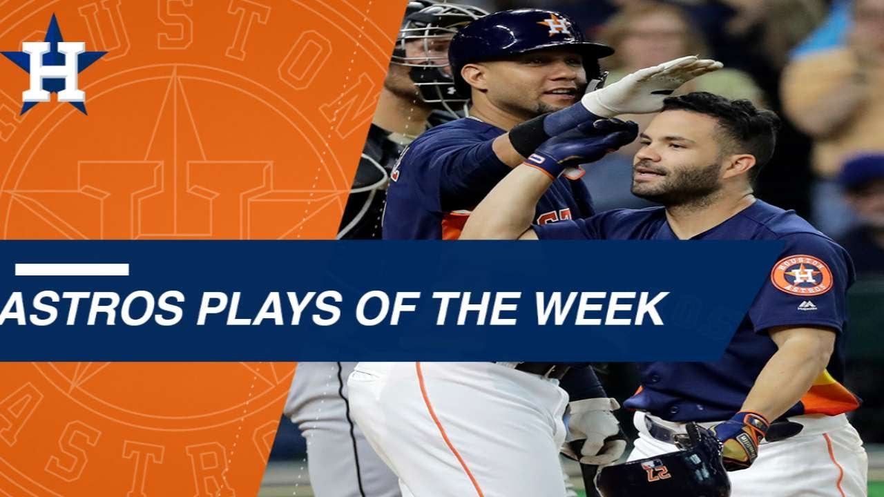 Astros Plays of the Week: 7/2/18 - 7/8/18 - YouTube