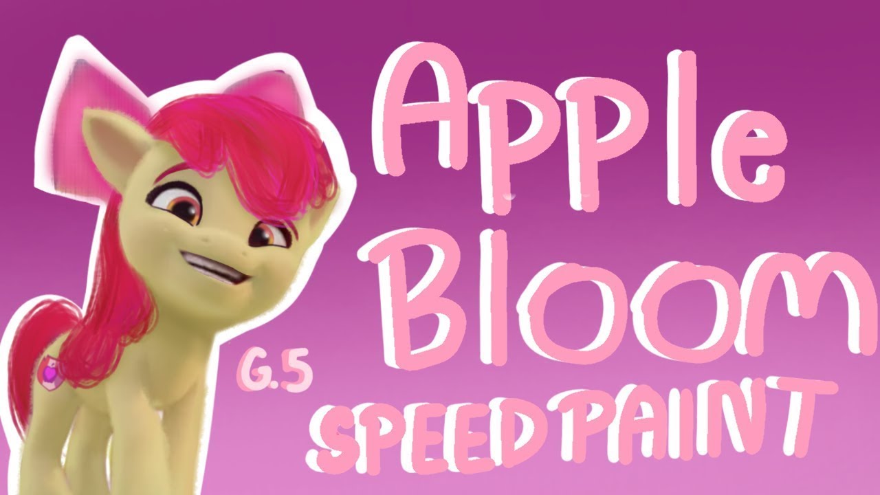 MLP G5 Apple Bloom Speedpaint - YouTube