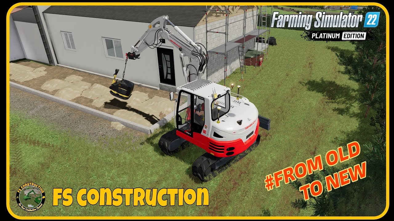 🚧FS CONSTRUCTION🚧 Building from Old to New #publicworks #fs22 # ...