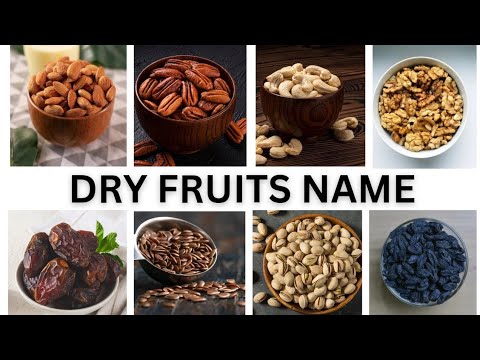 Dry Fruits Vocabulary/25 Dry Fruits Name in English with Picture/Dry ...