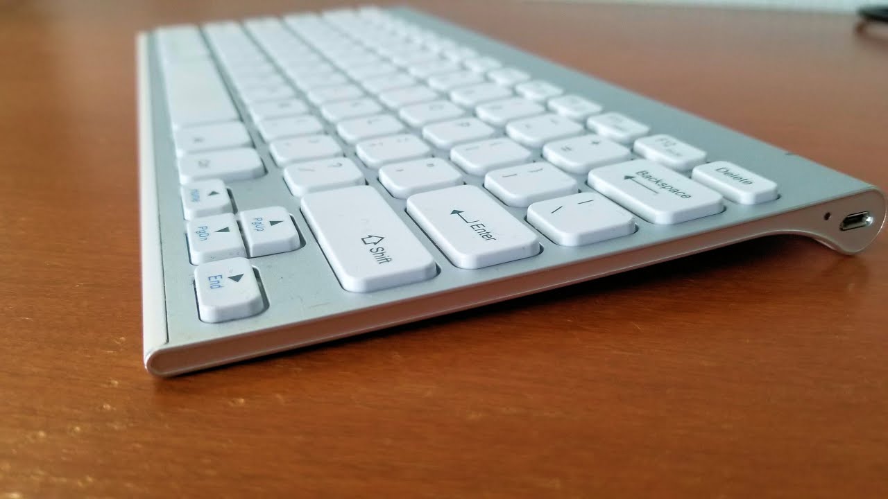 Thin Wireless Keyboard - Typing Sound and Speed Test [Seenda Ultra ...