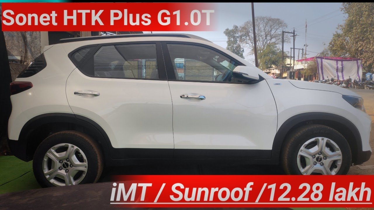 Kia Sonet HTK plus G1.0T IMT | New Features | Onroad price.? - YouTube