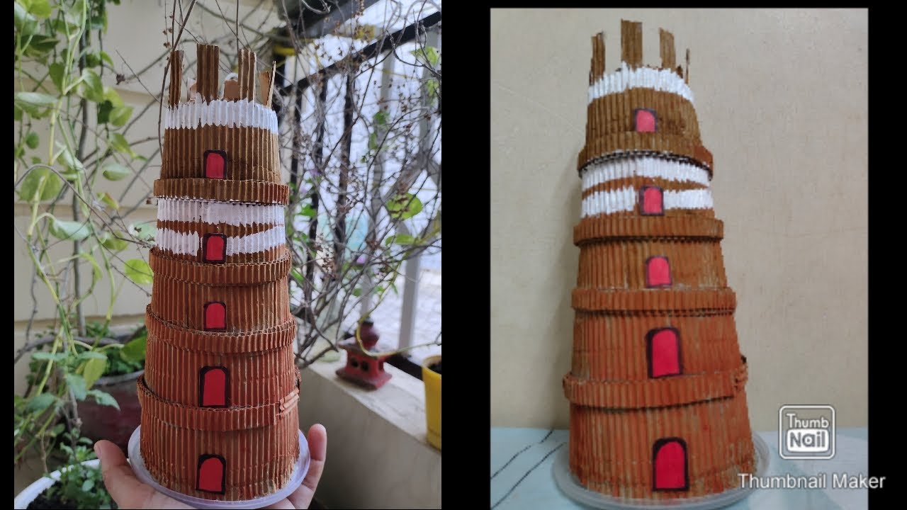 Qutub minar model, how to make qutub minar , qutub minar kaise banayen ...