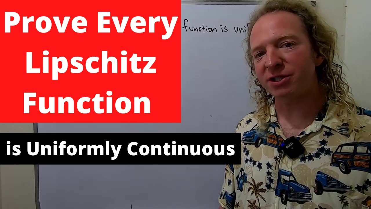 Are All Uniformly Continuous Functions Necessarily Lipschitz Complex