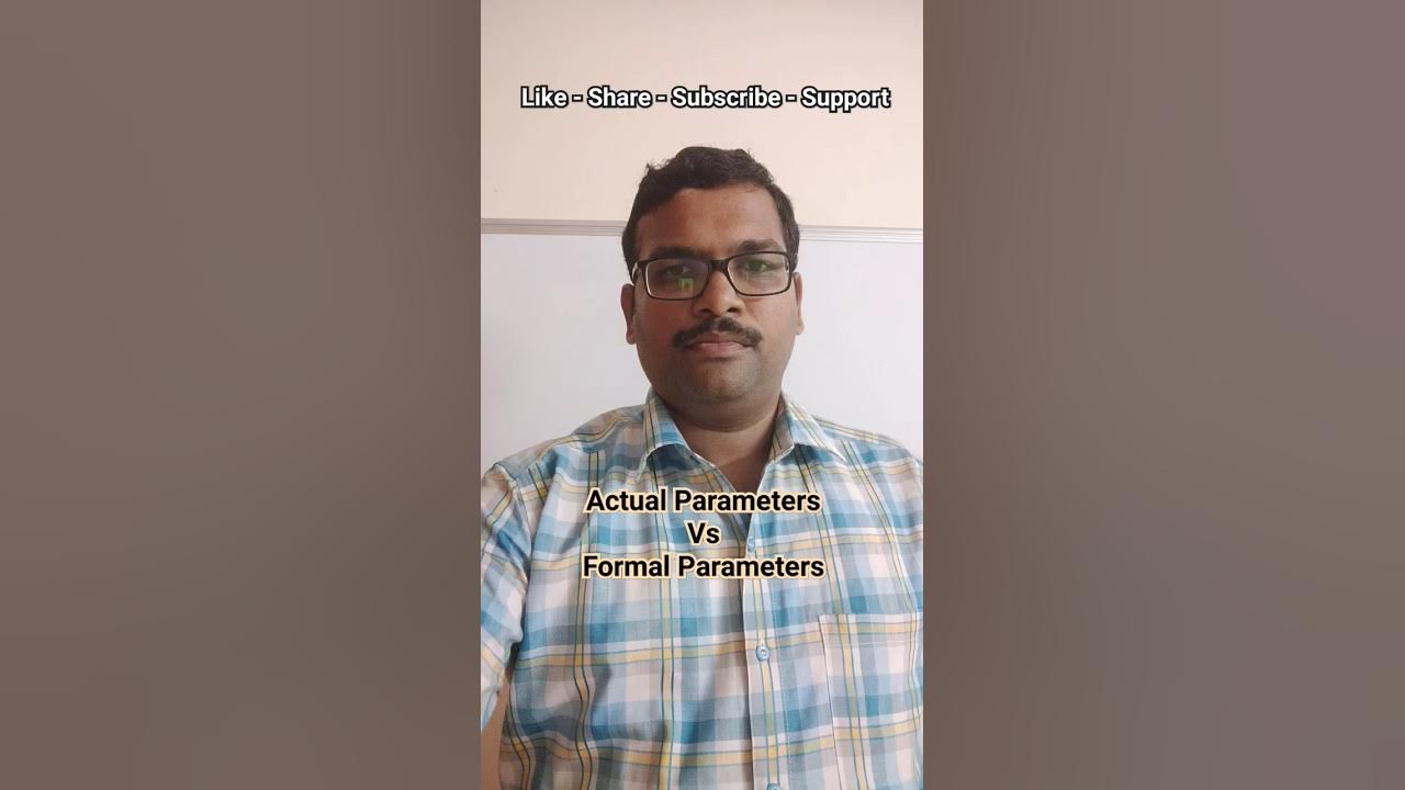 Actual Parameters Vs Formal Parameters In C Language Cprogramming Computerlanguage Youtube