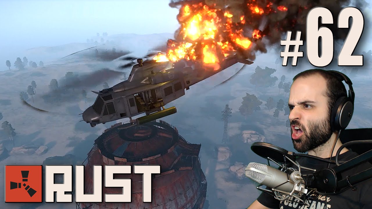 Rust #62 | HELICÓPTERO DERRIBADO!! | Gameplay Español - YouTube