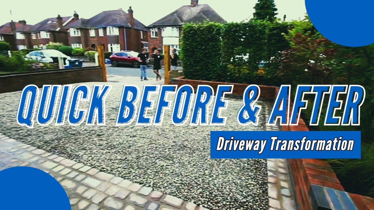 Quick BEFORE/AFTER!! Driveway Transformation!! - YouTube