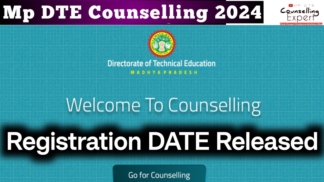 MP DTE 2024 Registration Date released - YouTube