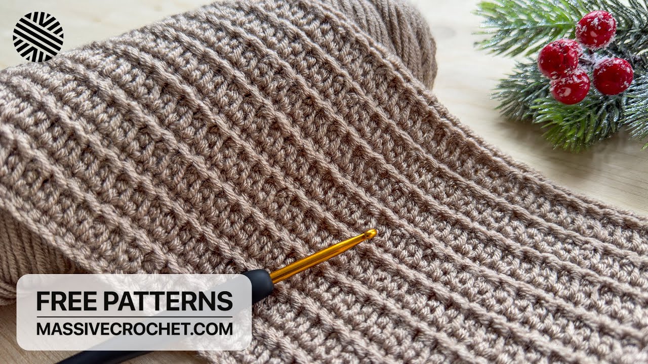 SUPER EASY Crochet Pattern for Beginners! ⚡️ 🤎 MARVELOUS Crochet Stitch ...